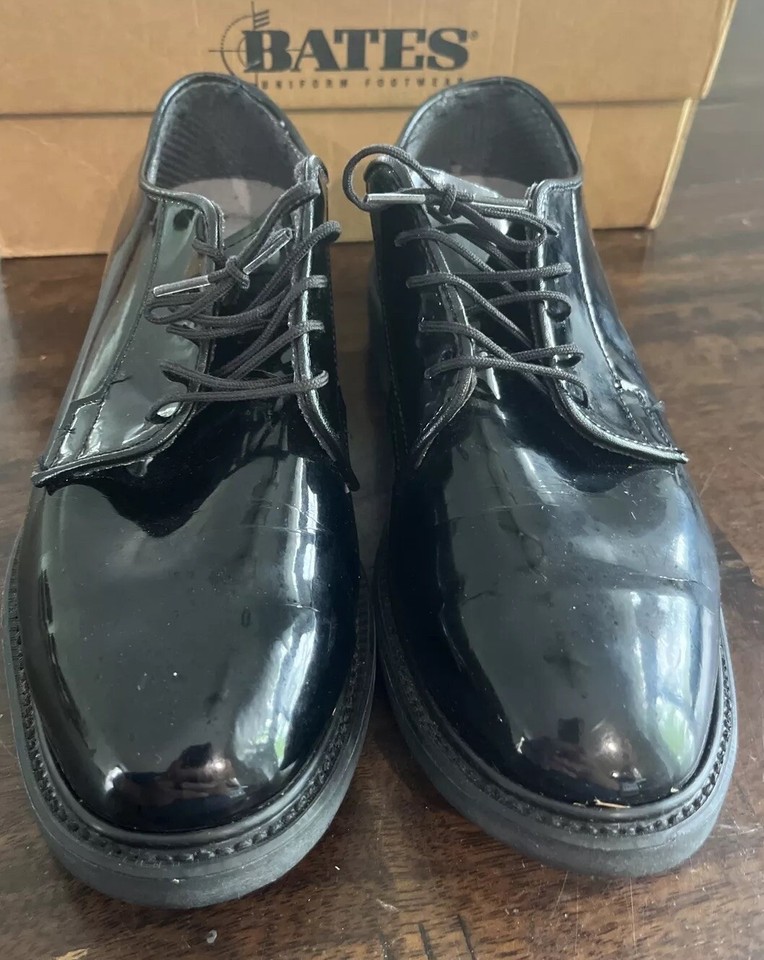 Bates Black Gloss Oxford Military Police Fire Men's Class A Uniform ...