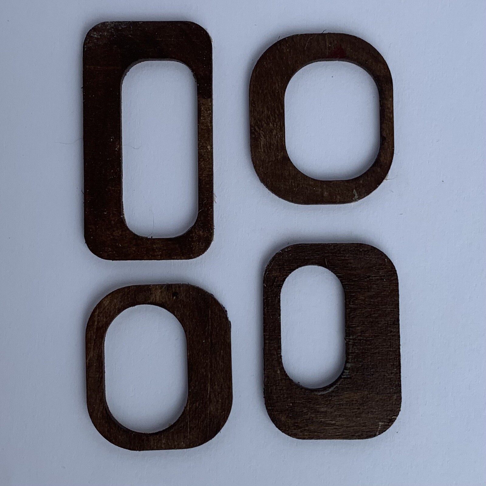 Set Of 4 Mid Century Modern Offset Rectangles Plaques 1:12 Scale ...