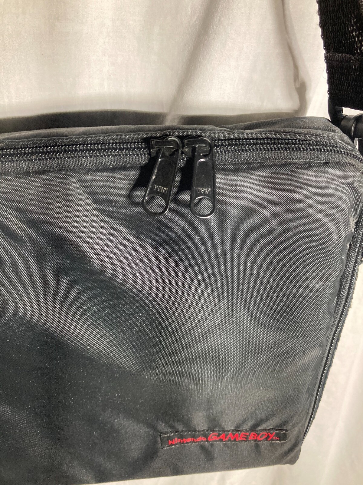 Vntg Nintendo Gameboy Soft Case Nylon bag w/ Hard Plastic tray bottom ...