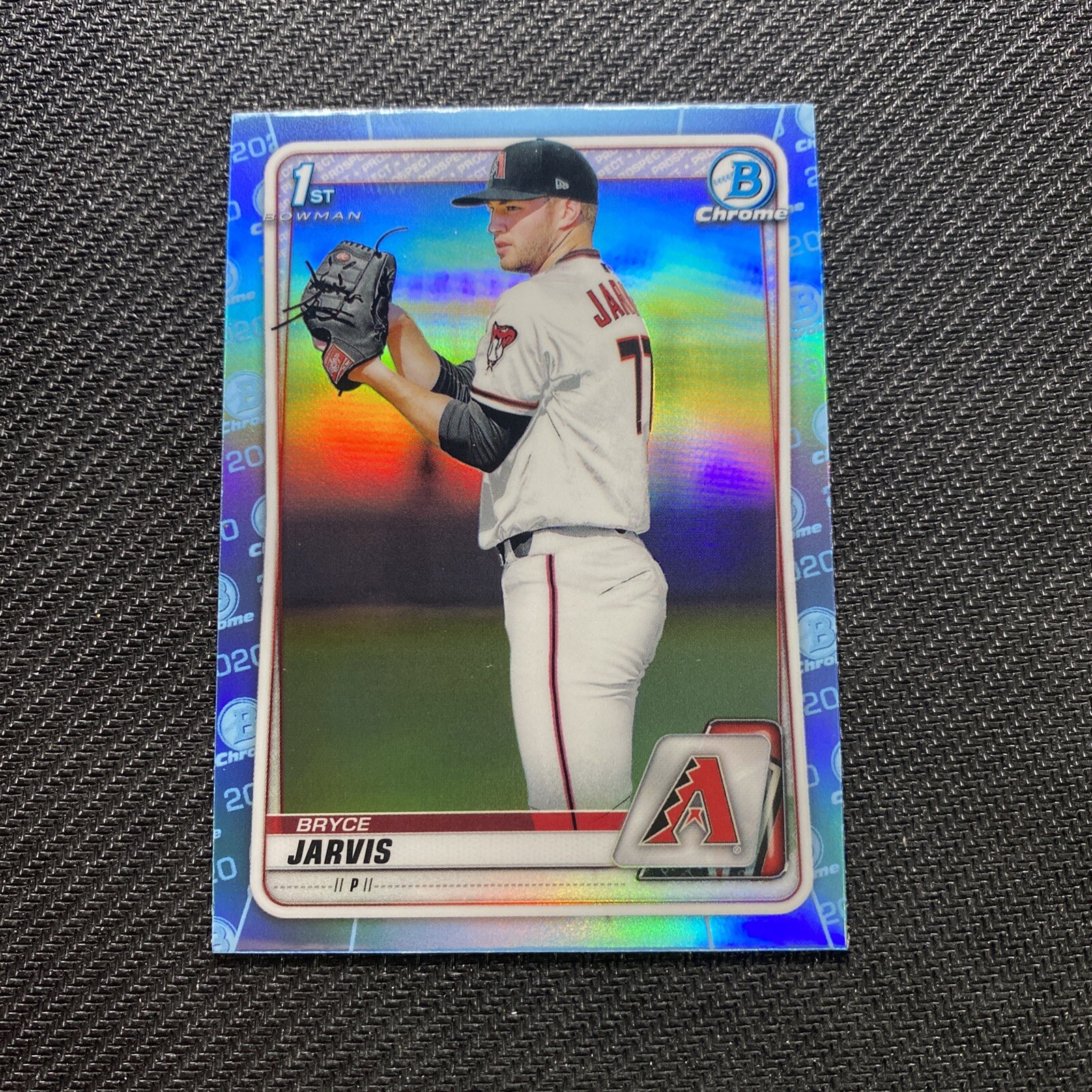 2020 Bowman Draft Bryce Jarvis BD-127 Chrome Sky Blue Refractor ...