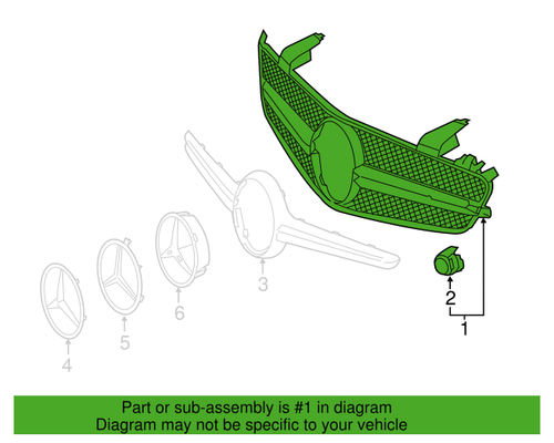 Mercedes Benz Genuine New SL Class 2013-2016 Grille OE 2318880660 | eBay