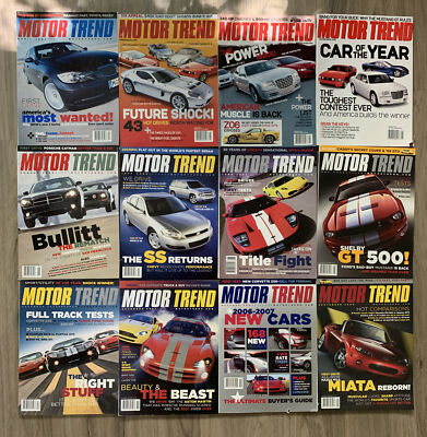 2005 Motor Trend Magazine Lot Full Complete Year Jan-Dec Automotive 1 ...