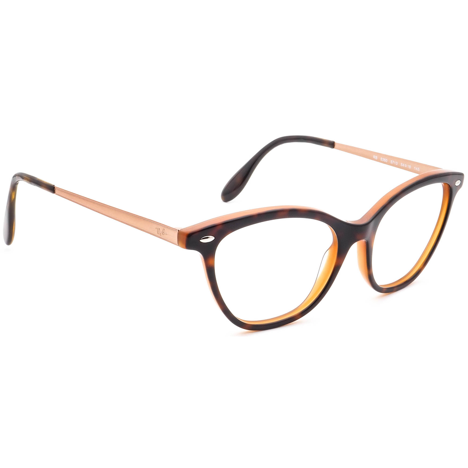 Ray-Ban Women's Eyeglasses RB 5360 5713 Tortoise/Brown Cat Eye Frame 54 ...
