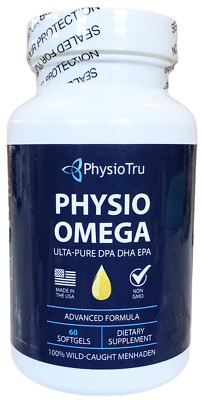 AUTHENTIC Physio Omega Tru Wild Caught Menhaden Oil Brain Joint Heart ...