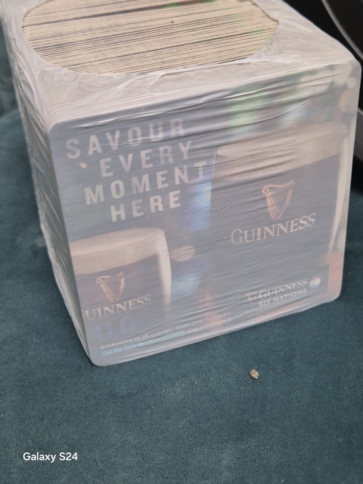 Brand New Guinness Draught Non Slip Serving Tray + Pk Of 100 Guinness ...