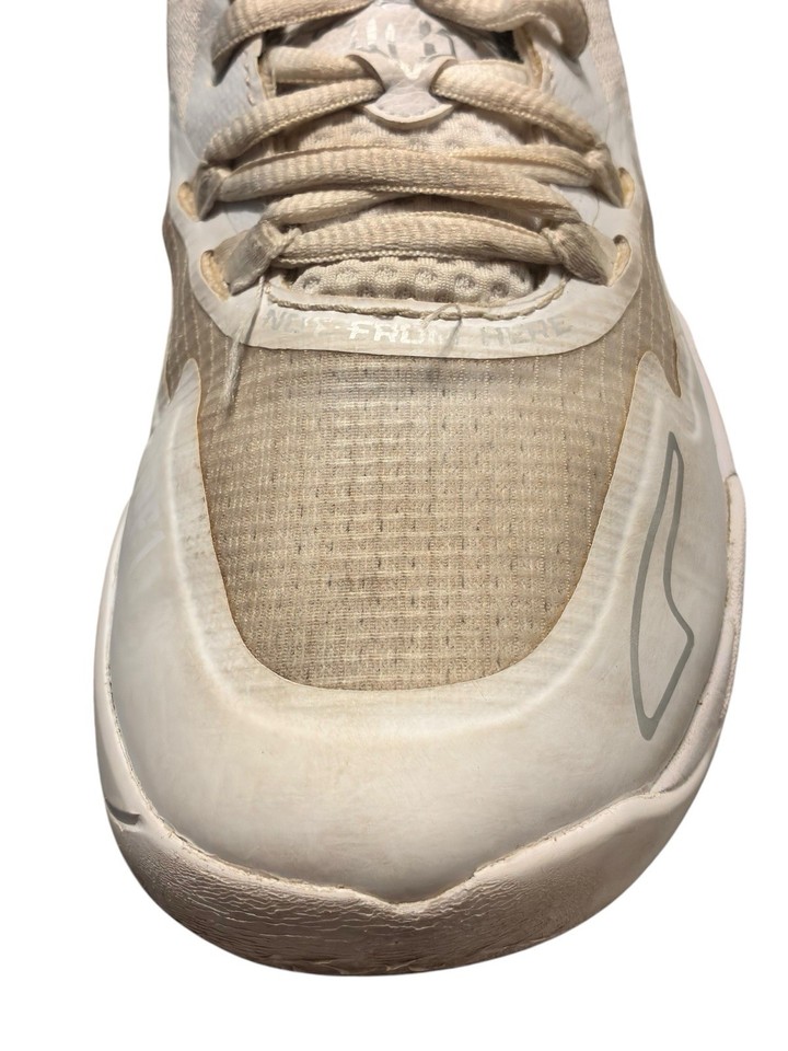 Men” Size 6.5 Puma Lo Melo Lamello Ball Basketball Shoes White Silver ...