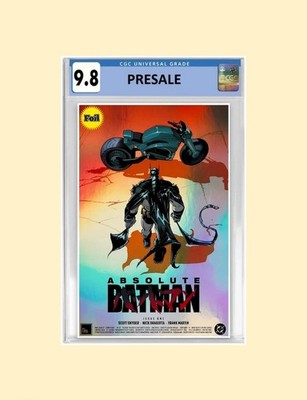 PRESALE Absolute Batman #1 CGC 9.8 10th Print Akira Homage FOIL LIMITED ...
