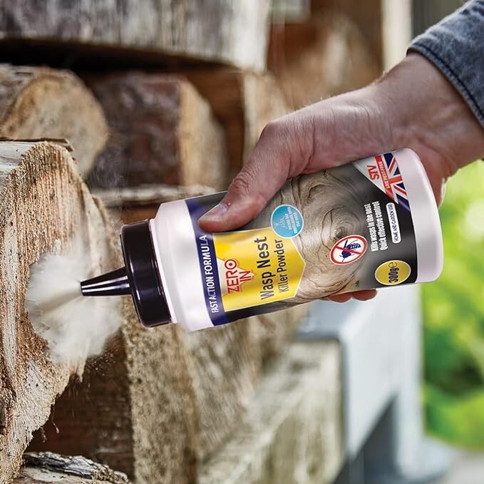 3 x Zero In Wasp Nest Killer Powder Pest Control Puff Spray Insecticide ...