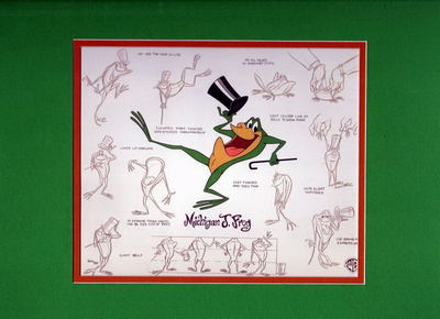 MICHIGAN J. FROG MODEL SHEET PRINT PROFESSIONALLY MATTED Warner Bros | eBay