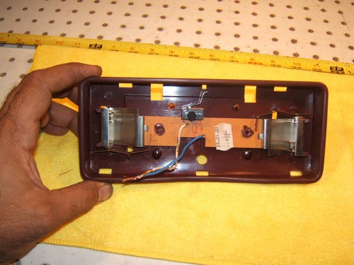 Mercedes R107,W124,126,201 Lighted sun visor BURGUNDY inner OEM 1 ...