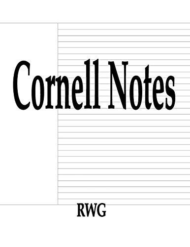 Cornell Notes: 150 Pages 8.5" X 11". RWG New 9781087807065 Fast Free ...