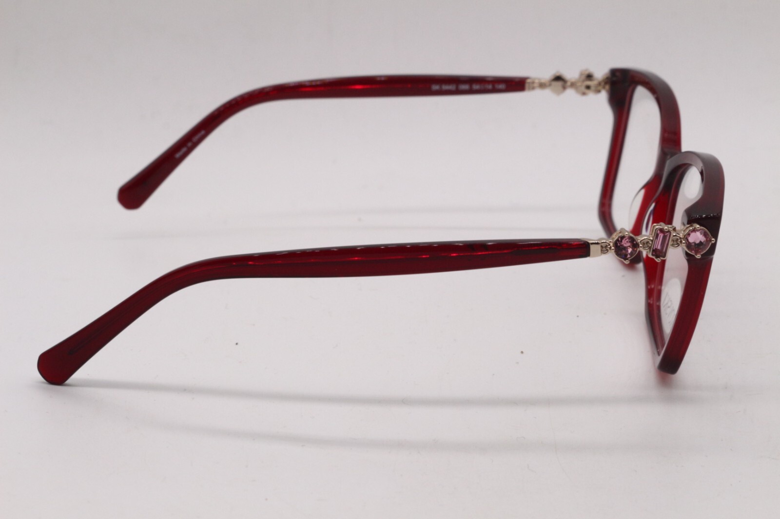 NEW SWAROVSKI SK 5442 066 CLEAR RED CRYSTALS AUTHENTIC FRAMES EYEGLASSES 54-14 | eBay