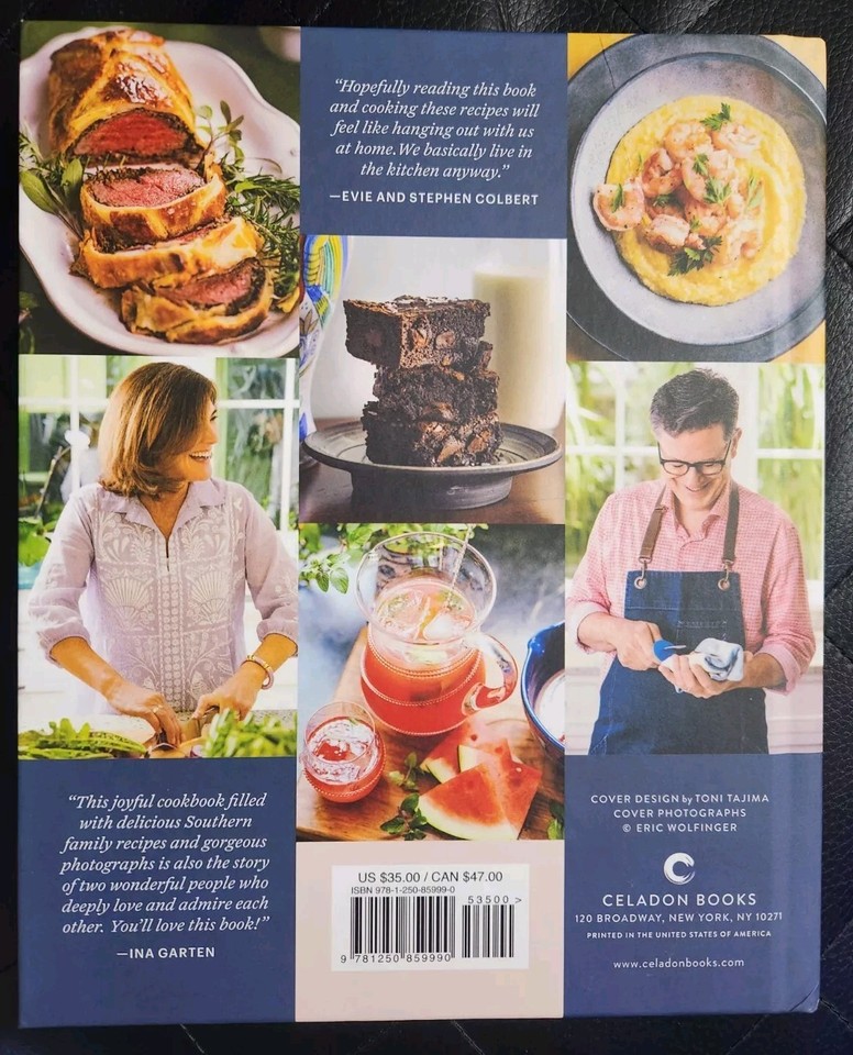 Stephen Colbert & Evie McGee Colbert SIGNED Book Does This Taste Funny ...