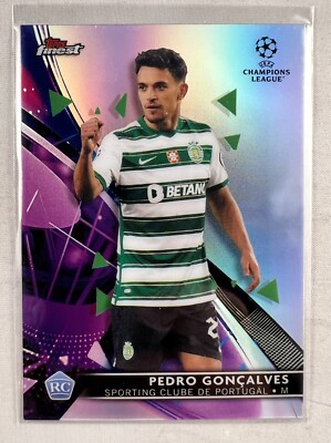 Pedro Goncalves 2021-22 Topps Finest UEFA UCL Silver Refractor RC FC ...