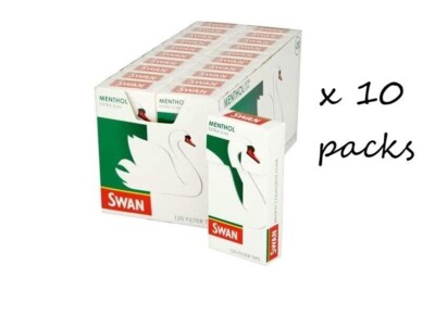 SWAN MENTHOL EXTRA SLIM FILTER TIPS 1200 PRE CUT ROLLING TIPS FILTERS ...