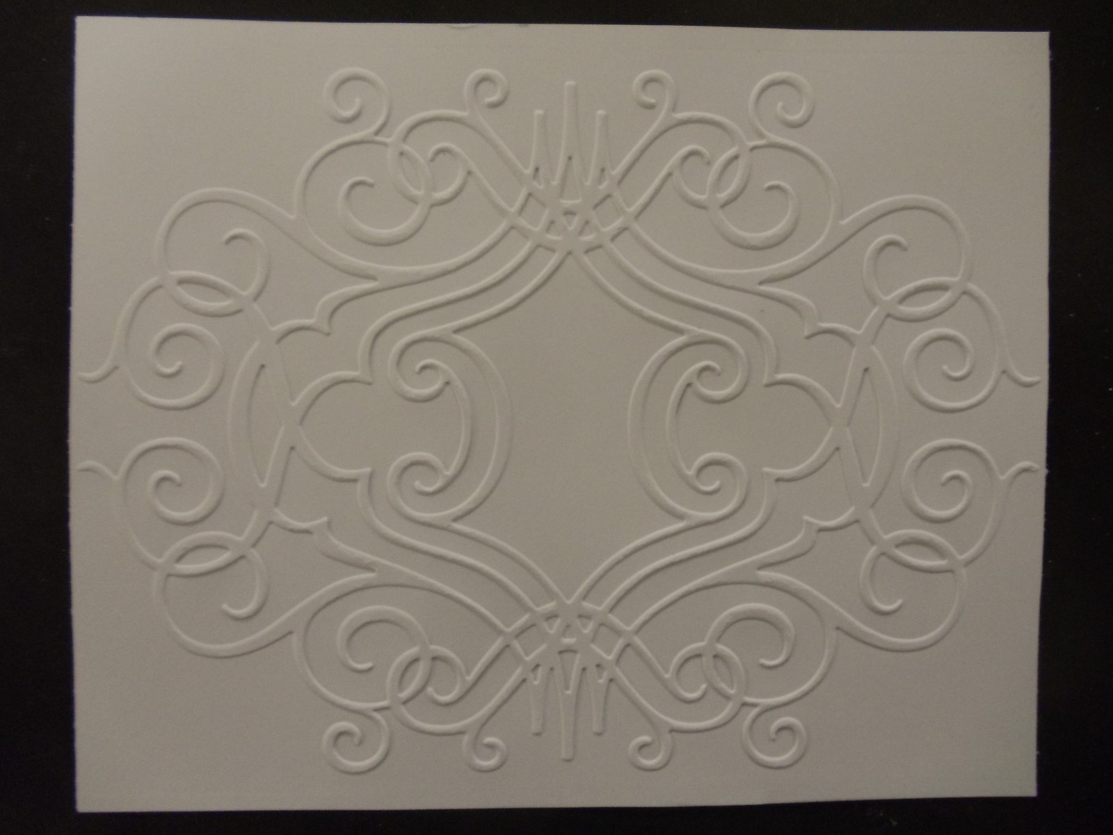 Cuttlebug 5 x 7 Embossing Folder ELEGANT SWIRLS w WORD WINDOW breath ...