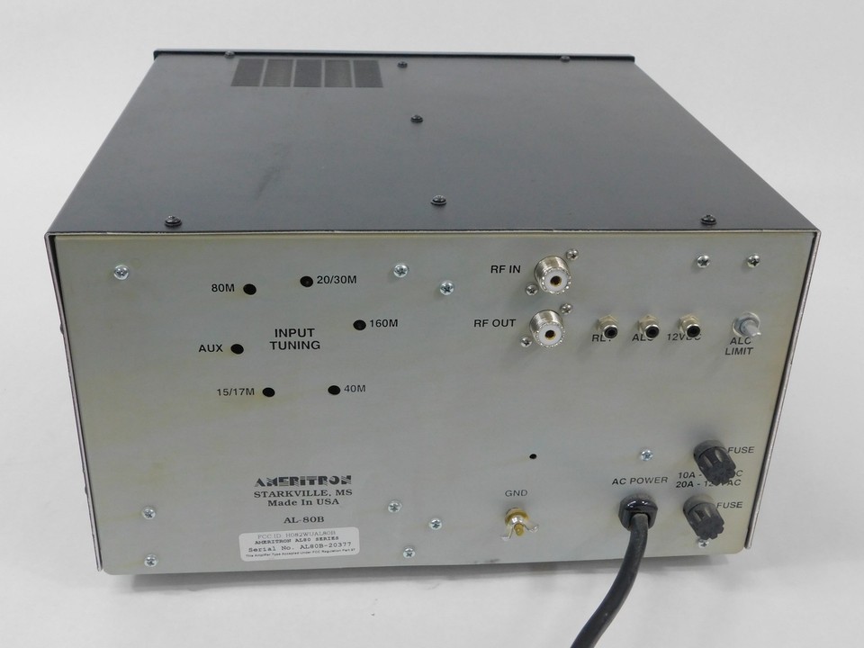 Ameritron AL-80B Ham Radio 3-500Z HF Amplifier w/ 10-Meters + LEDs ...