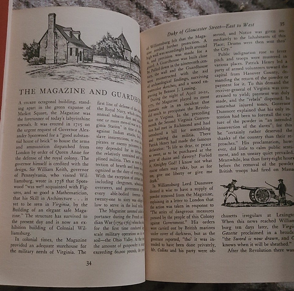 5 Colonial Williamsburg Official Guidebooks - Paperback With Map Great ...