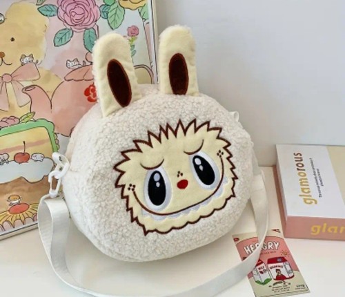 LABUBU THE MONSTERS Plush Bag LABUBU Handbag Cream | eBay