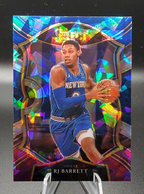 2020-21 RJ Barrett Select Cracked Ice Blue Purple Prizm #40 Concourse ...