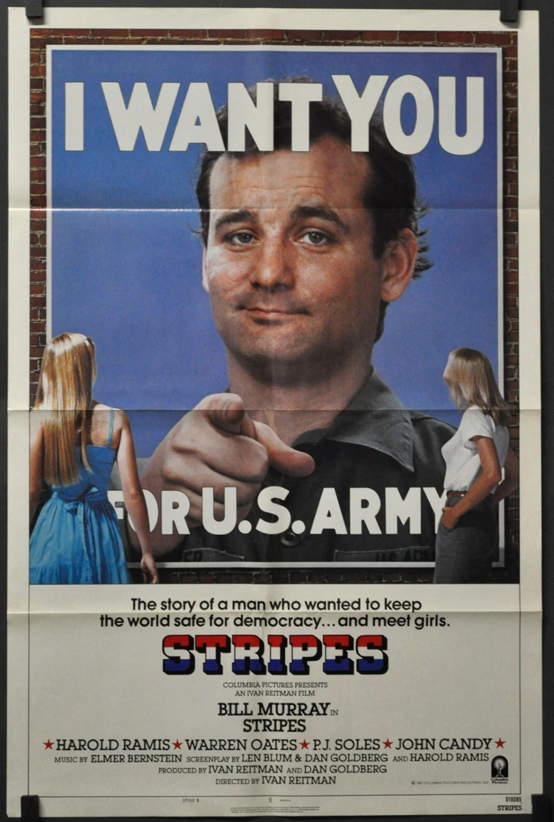 Bill Murray Stripes Poster