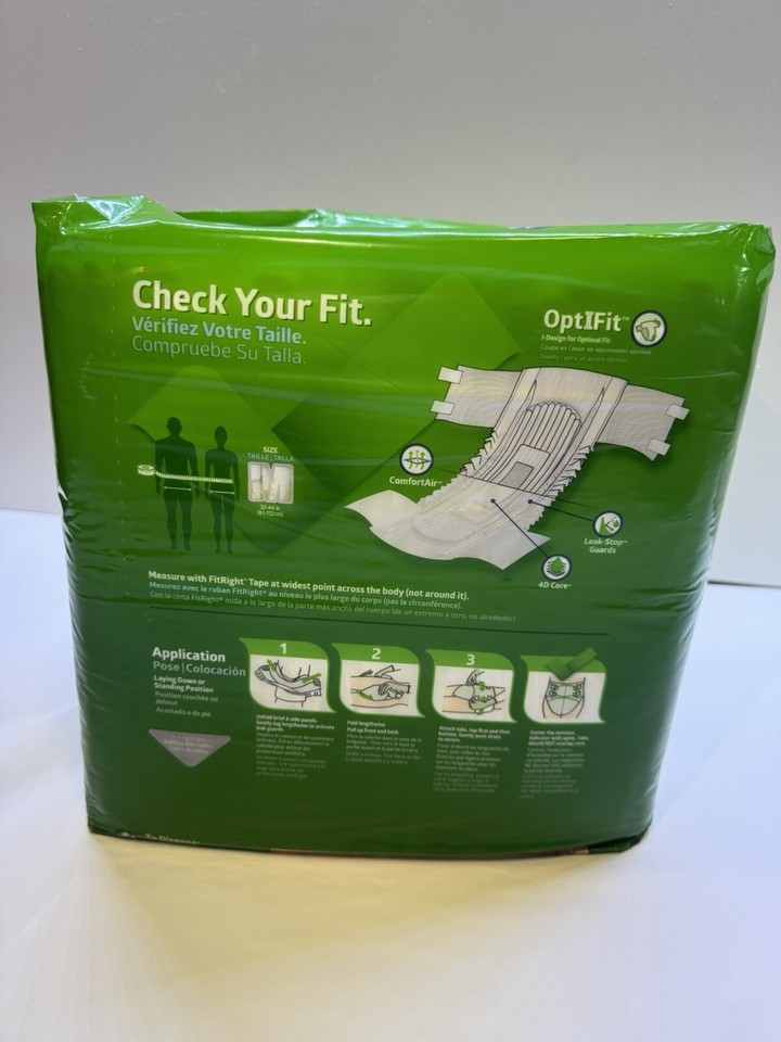 Adult Diapers Medium Medline FitRight Briefs Adult 32-44" Ultra ...