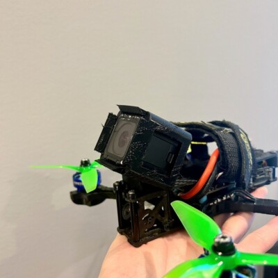 3D Printed GoPro Session 30 Degree Mount for TBS Source One V5 FPV ...