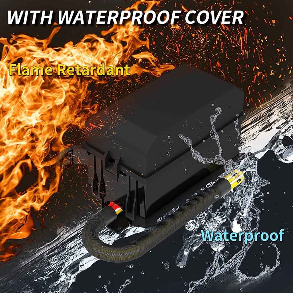 6-Way 12V Auto Waterproof Fuse Relay Holder Box Block 40A Relays with ...