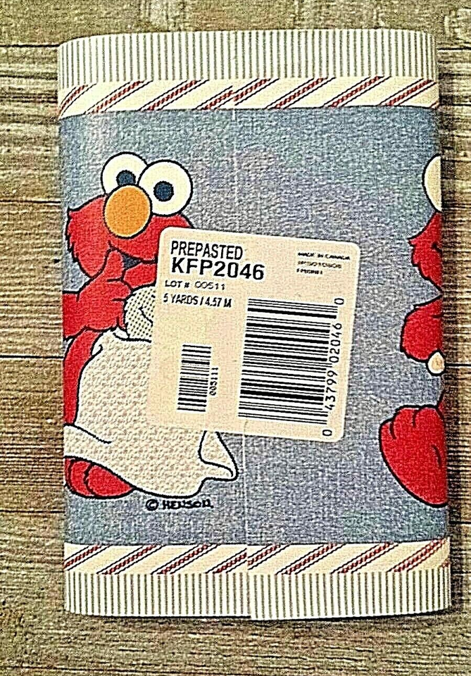 Sesame Street Babies Elmo Wall Border 5 Yd. Pre-pasted Roll Lot #00101 ...