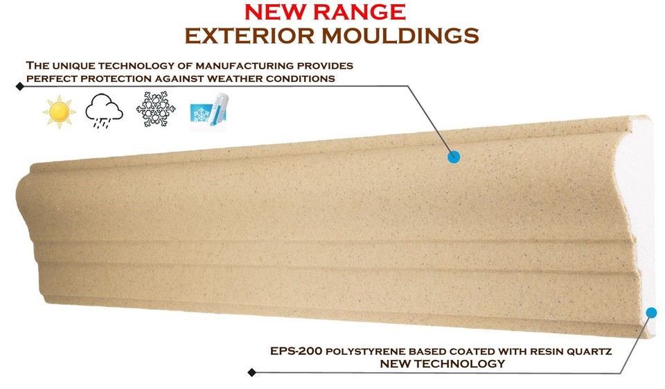 Exterior Coving Cornice Outside Above the Window Mouldings Home Decor ...