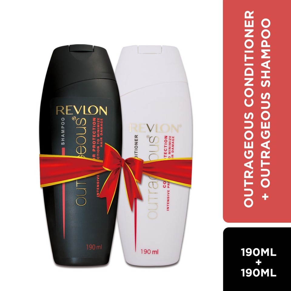 Revlon Outrageous Shampoo & Conditioner, 190ml + 190ml Combo FREE ...