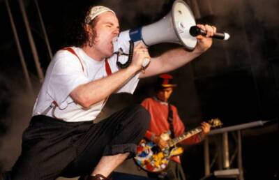 Pop Will Eat Itself Band Singer Performing Pop Will Eat Itself Old ...