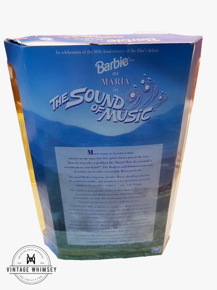 Barbie As Maria In The Sound of Music Mattel #13676 Hollywood Legends ...