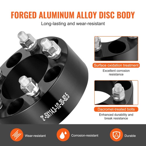 4 PCS 2" 5x4.5 Wheel Spacers Wheel Adapters for Jeep Wrangler Ford ...