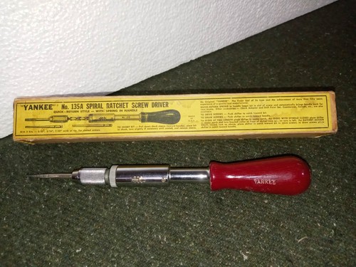 Vintage Stanley Yankee No. 135A Spiral Ratcheting Screwdriver In ...