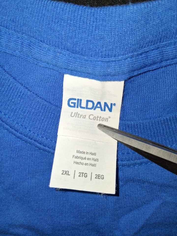 Crayon Blue Tee Shirt Size 2XL Logo Graphic Print Blue Coloring Color ...