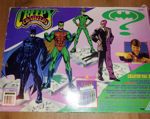 NOS Batman Creepy Crawlers Huge Mold Pack Plastigoop Vinatage Rare 6 ...