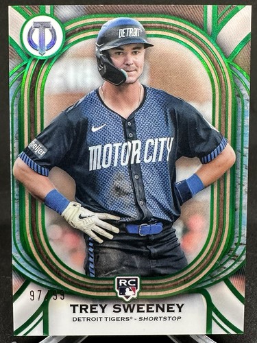 Trey Sweeney 2025 Topps Tribute Green Rookie /99 #83 | eBay