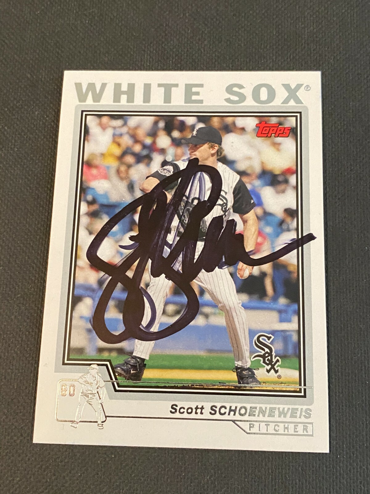 Scott Schoeneweis Signed 2004 Topps Card Auto Chicago White Sox ...