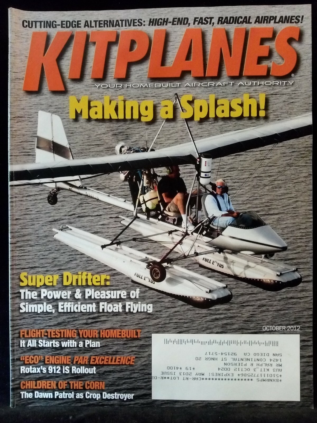 KitPlanes Aviation Magazine Issue October 2012 | eBay