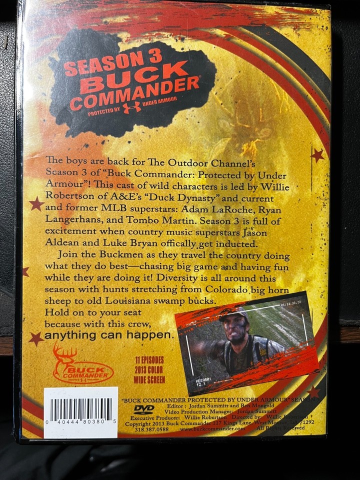 Buck Commander Season 3 Very Good DVD 2 Disc Ryan Langrhnas Adam ...