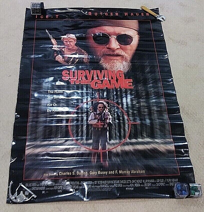 Surviving the Game Poster, 27" x 40", 1994 Ice-T, Rutger Hauer, Gary ...