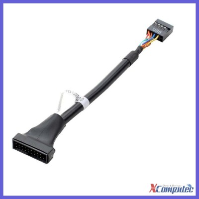 USB Cable Adapter Internal USB 3.0 19Pin MALE to Internal USB 2.0 9Pin ...