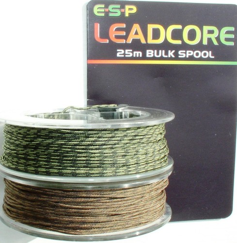 ESP Leadcore, 7 - oder 25 Meter Bulk Spool 45 Lbs, 4 Farben, Schnur ...