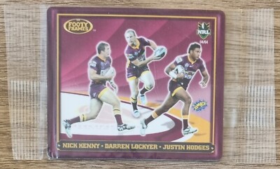∞ NRL Samboy Footy Frames Tazo • Kenny Lockyer Hodges • Brisbane Broncos • A4/64 | eBay Australia