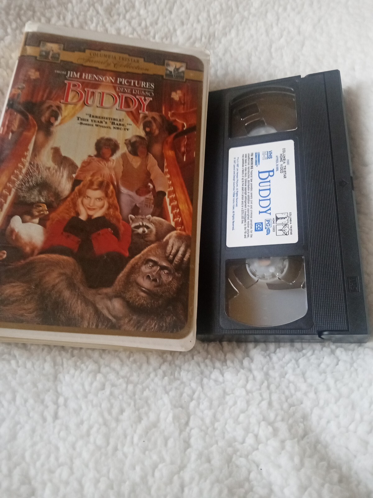 BUDDY(VHS, 1998)Clam Shell Case Jim Henson Pictures Rene Russo Family ...