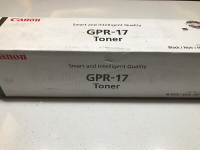 Canon GPR-17 Black Toner Cartridge New SEALED BOX 13803050196 | eBay