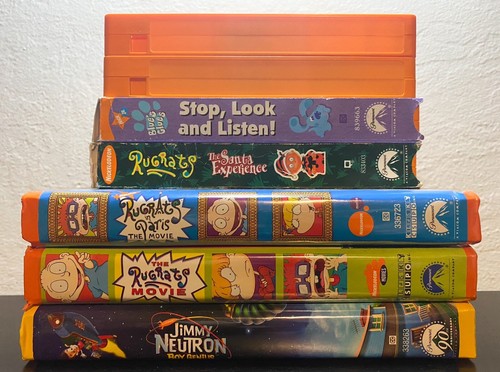 7x Nickelodeon VHS Movie Lot (Rugrats, Little Bear, Jimmy Neutron ...