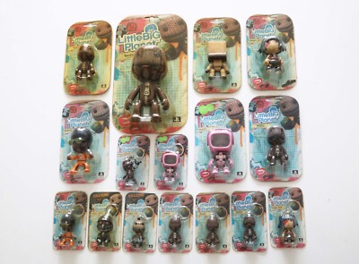 Little Big Planet Sackboy Sackbot Console Kitty 3'' 6'' figure keyring ...