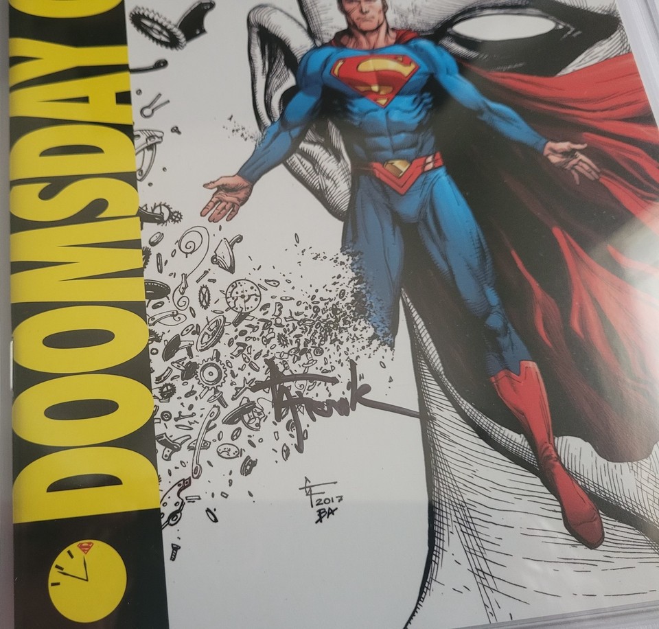 Doomsday Clock #1 4th print double signed Geoff Johns Gary Frank NM+ ...